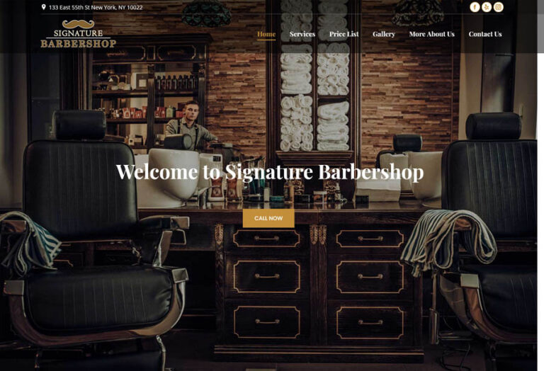 24 Best Barbershop Website Design Examples