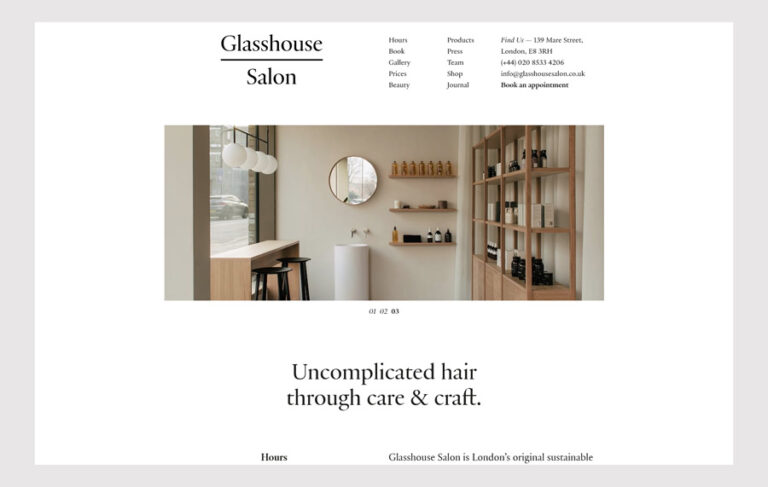 25 Modern & Beautiful Hair Salon Websites